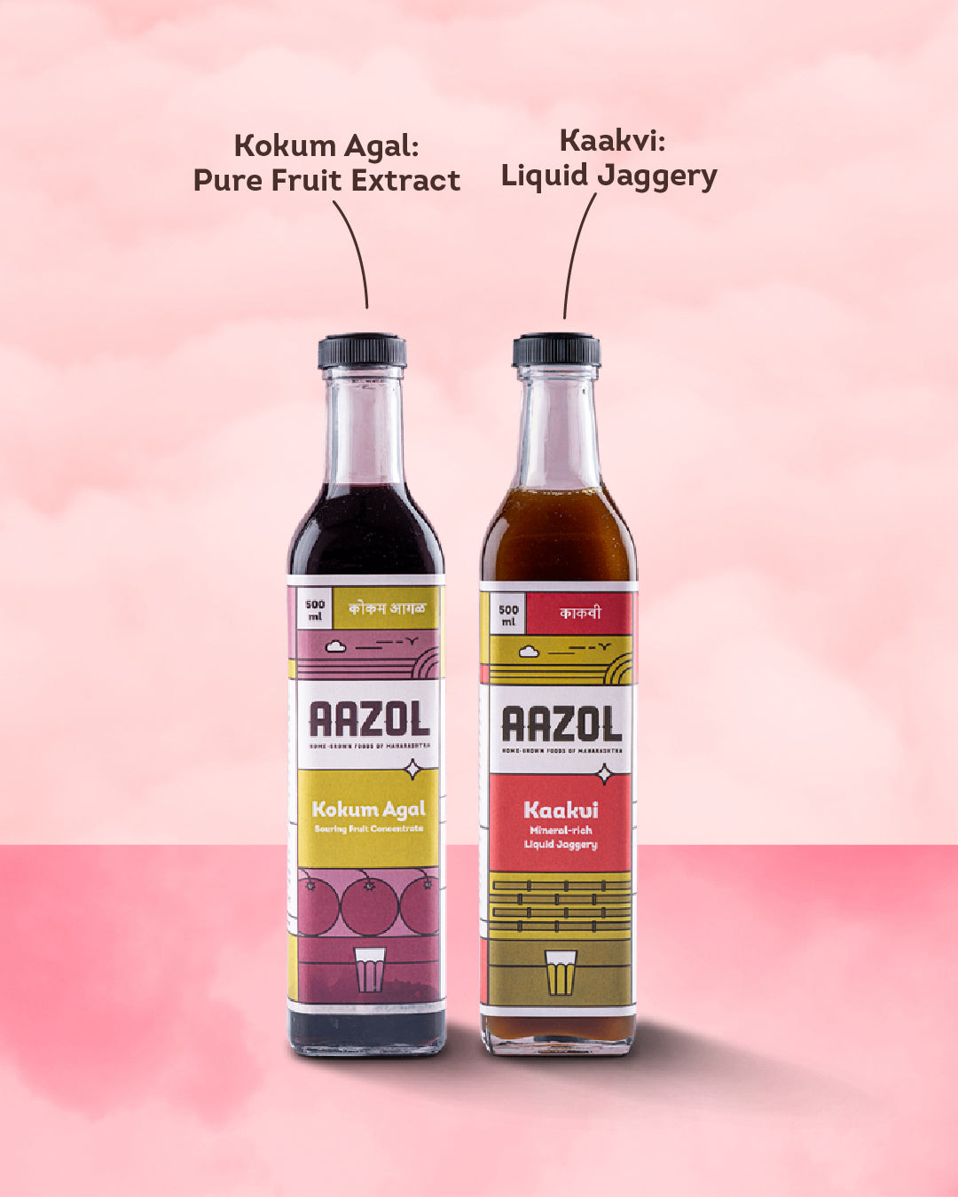 Kokum Syrup & Kaakvi Liquid Jaggery Combo - Aazol: Home-grown Foods of ...